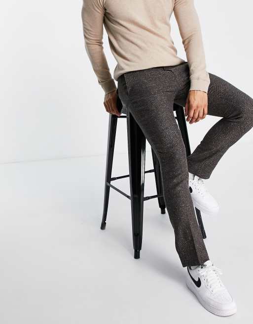 Twisted Tailor - Buchanan - Pantalon de costume coupe slim - Marron ...