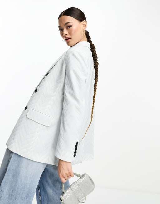 Twisted Tailor lace suit jacket in blue | ASOS