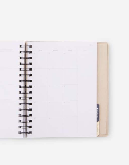 TYPO 2026 goals weekly planner in beige | ASOS