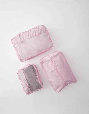 TYPO 3 in 1 packing cell set in pink | ASOS