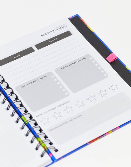 Typo A5 2023/24 student planner in blue mushroom print | ASOS