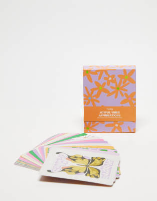 Typo affirmation card set in pastel print | ASOS