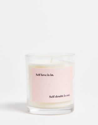 Typo Candle With 'self Love' Slogan In Pink | ModeSens