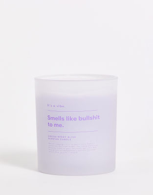 Typo candle with 'smells like' slogan in white | ASOS