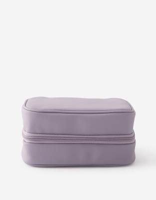 TYPO Flat lay wash bag pu in purple | ASOS