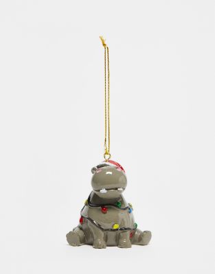 Typo hippo Christmas decoration | ASOS