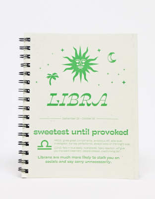 Typo Libra starsign A5 notebook | ASOS
