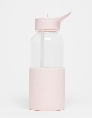 Typo – Rosa vattenflaska med prickar | ASOS