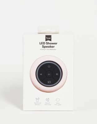 Typo shower speaker in pink | ASOS