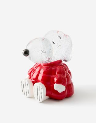 TYPO Snoopy collab premium snow globe in red and white | ASOS