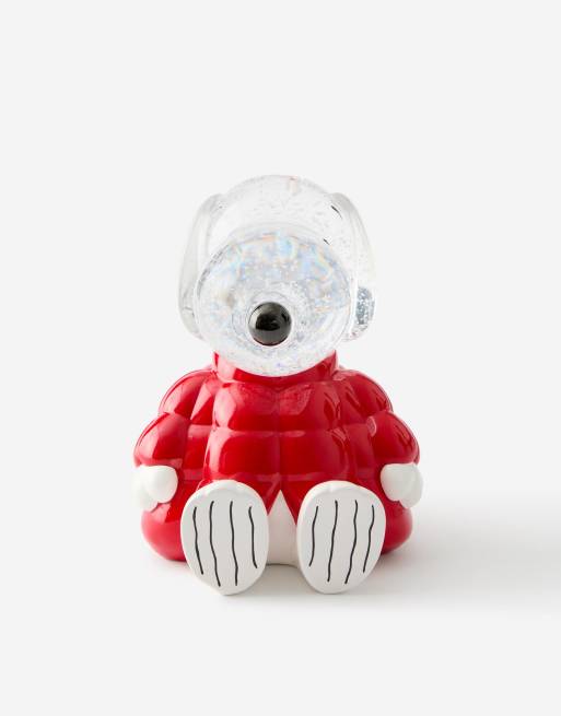 TYPO Snoopy collab premium snow globe in red and white | ASOS