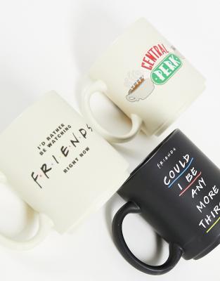 Typo x Friends - Set van 3 stapelbare mokken | ASOS