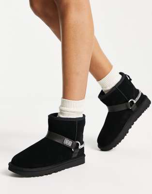UGG - Classic Mini Chains - Bottines - Noir | ASOS