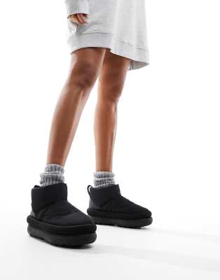 UGG Classic mini padded boots in black | ASOS