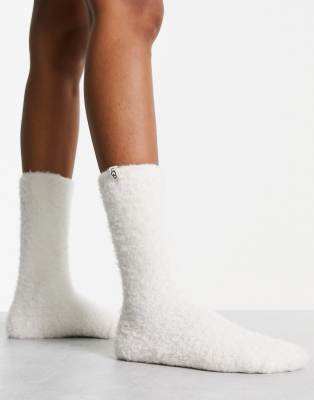 UGG Teddy Cozy socks in cream | ASOS
