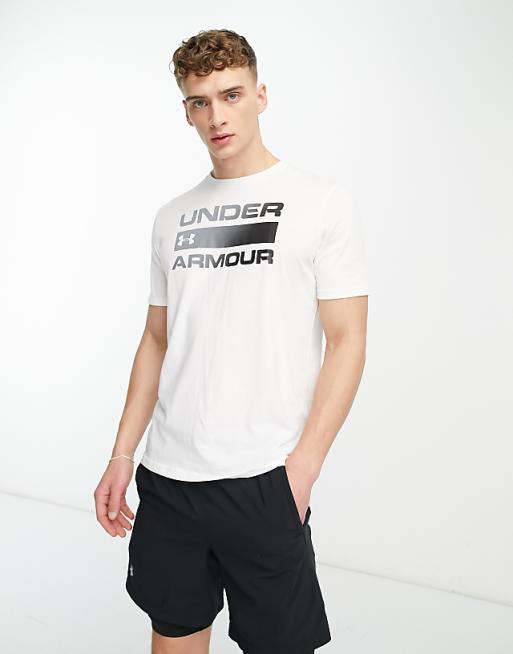 Under Armour Team issue wordmark t-shirt in white | ASOS Under Armour Team issue wordmark t-shirt in white | ASOS