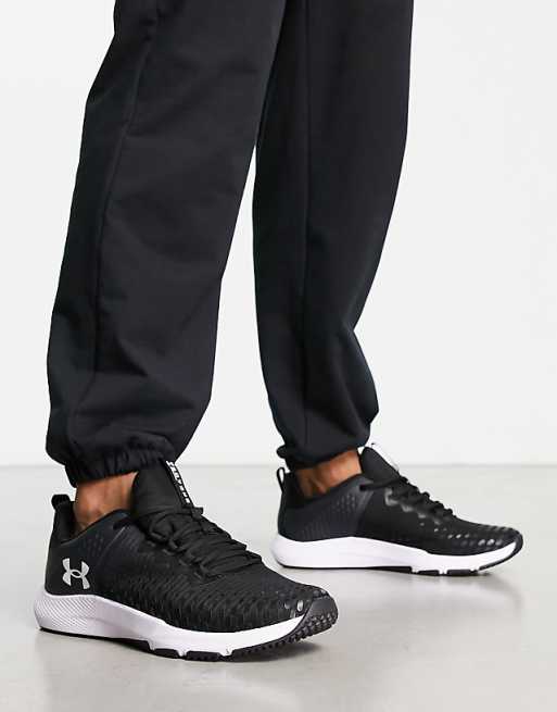 Under Armour Training Charged Engage 2 trainers in black and white | ASOS Under Armour Training Charged Engage 2 trainers in black and white | ASOS