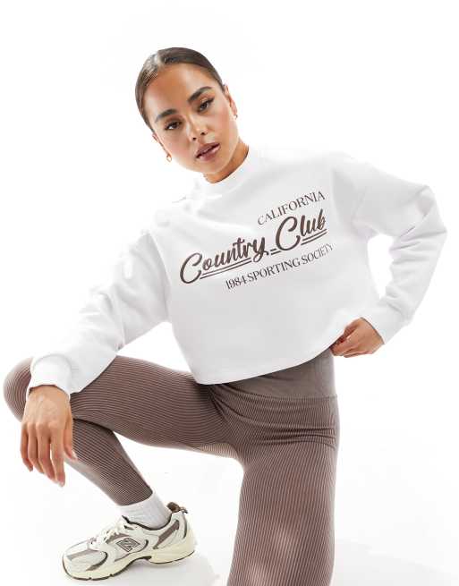 Urban Threads cropped sweater in chocolate brown | ASOS