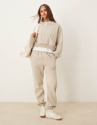Urban Threads lounge trackies in beige | ASOS
