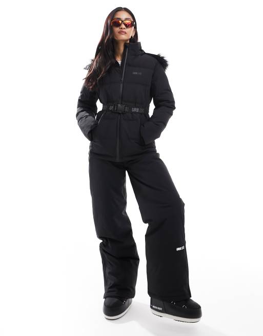 Urban Threads Ski jacket co-ord in black | ASOS