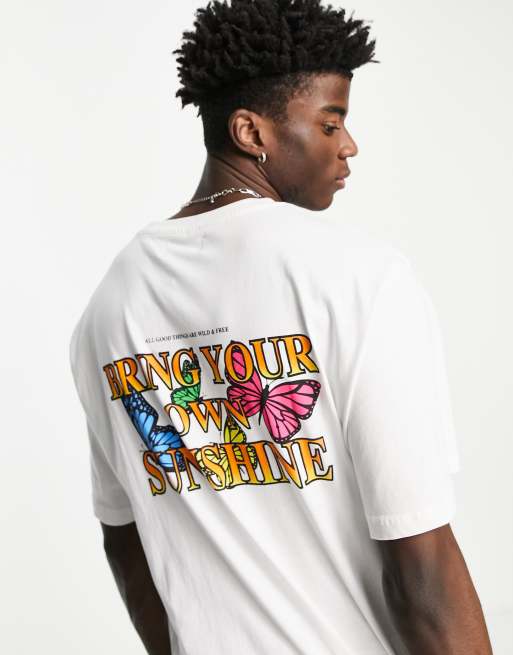 Urban Threads – T-Shirt in Weiß mit „Sunshine“-Print | ASOS