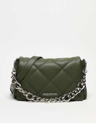 Valentino Bags - Cold - Sac matelassé à rabat et bandoulière chaîne ...