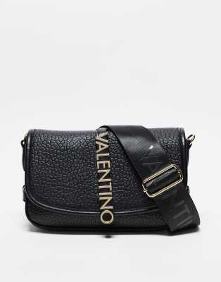Valentino zeno croc crossbody bag with contrast logo in black | ASOS