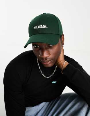 Vans 66 structured jockey cap in green | ASOS