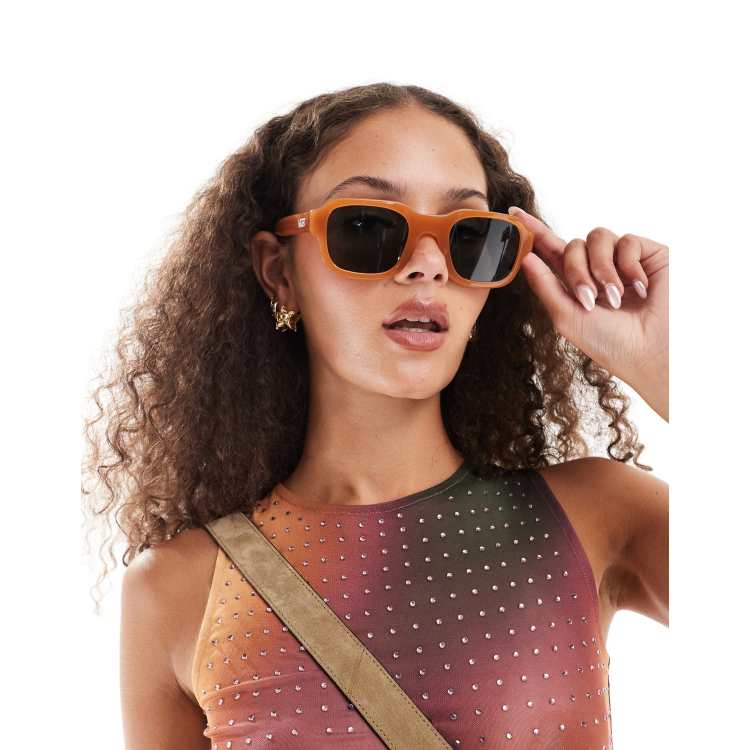 Vans 66 sunglasses in brown tan ASOS