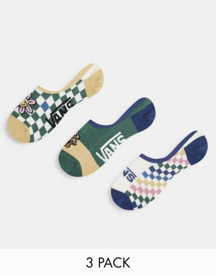Vans Checker buddies canoodle socks in dark blue | ASOS