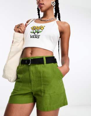 Vans Clark shorts in green | ASOS