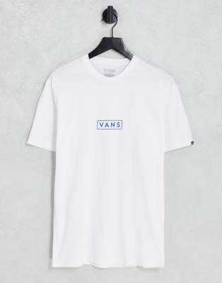 Vans classic easy box logo t-shirt in white | ASOS