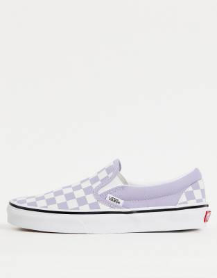 Vans Classic - Instapsneakers met dambordmotief in lila | ASOS