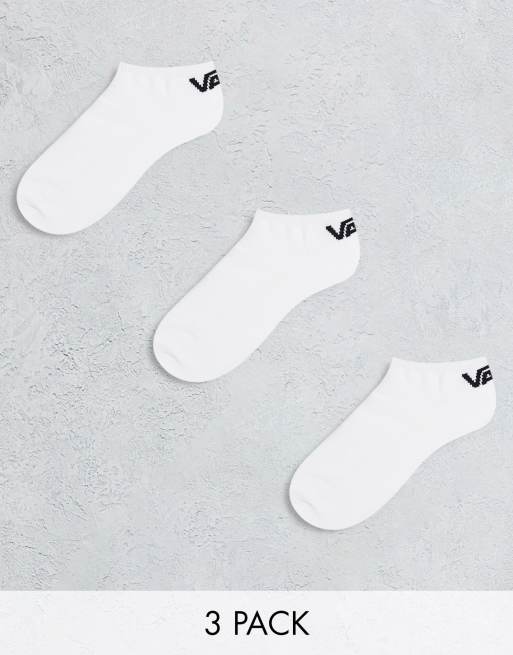 Vans Classic Low 3-pack socks in white | ASOS