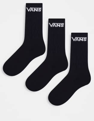 Vans Classic - Set van 3 sokken in zwart | ASOS