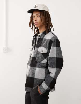 Vans - Denby - Camicia giacca lanuginosa nera | ASOS