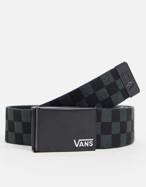 Vans Deppster II checkerboard belt in black | ASOS