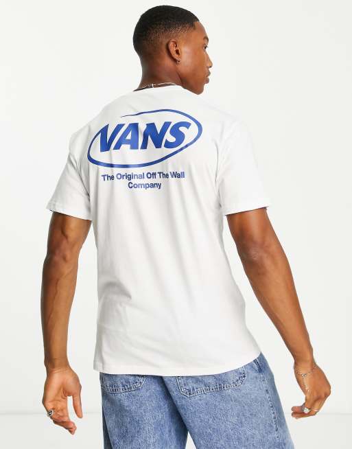 Vans hi def logo back print t-shirt in white | ASOS