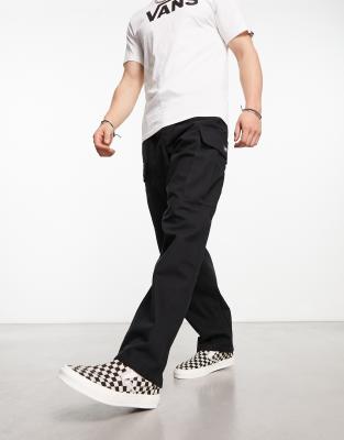 Vans loose cargo pants in black | ASOS