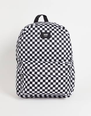 Vans Old Skool Check backpack in black and white | ASOS