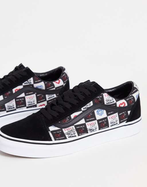 Vans Old Skool Love Letters Tariners In Blackwhite Asos