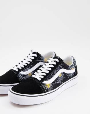 Vans – Old Skool – Sneaker in Schwarz mit Spinnenwebmuster | ASOS