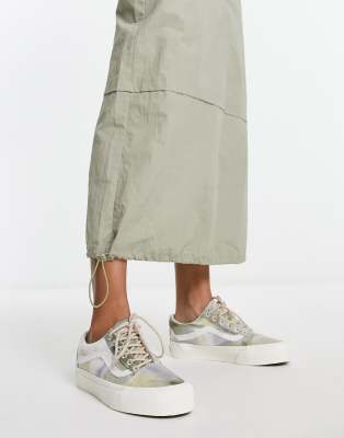 Vans – Old Skool – Sneaker mit Batikmuster in Grün | ASOS