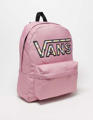 Vans – Realm – Flying V – Rosa ryggsäck | ASOS