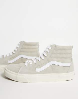 Vans – Sk8-Hi – Sneaker aus Wildleder in Hellbeige | ASOS