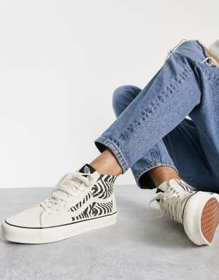 Vans – SK8-Hi Tapered – Sneaker mit Zebramusterdetail | ASOS
