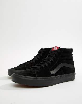 Vans – Sk8-Hi – Wildleder-Sneaker in Schwarz | ASOS