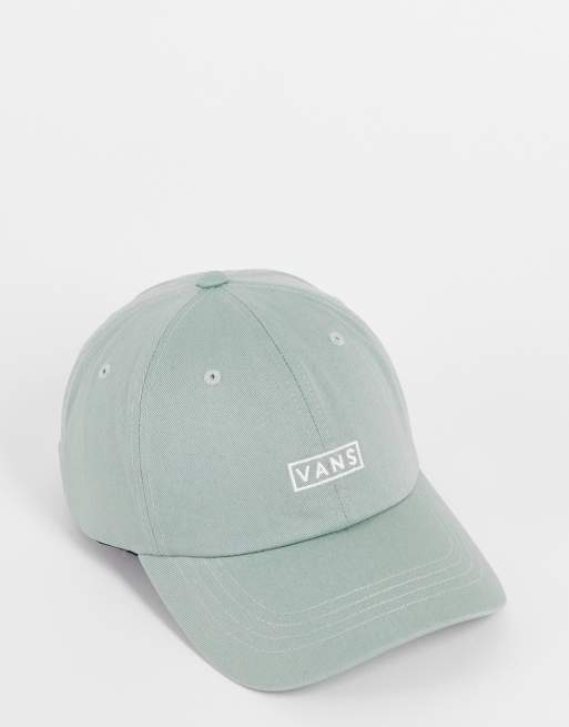 Vans small logo baseball cap in green | ASOS