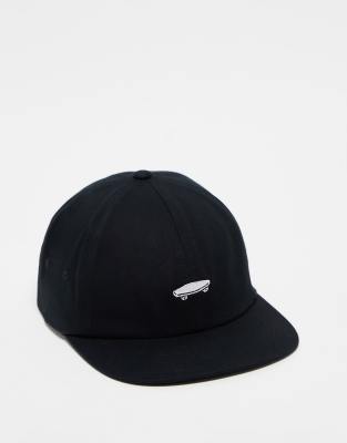 Vans stalton baseball cap in black | ASOS