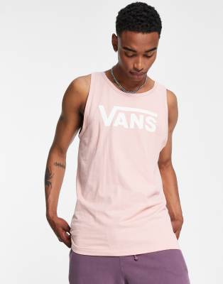 Vans tank top with flying v chest logo in pink | ASOS